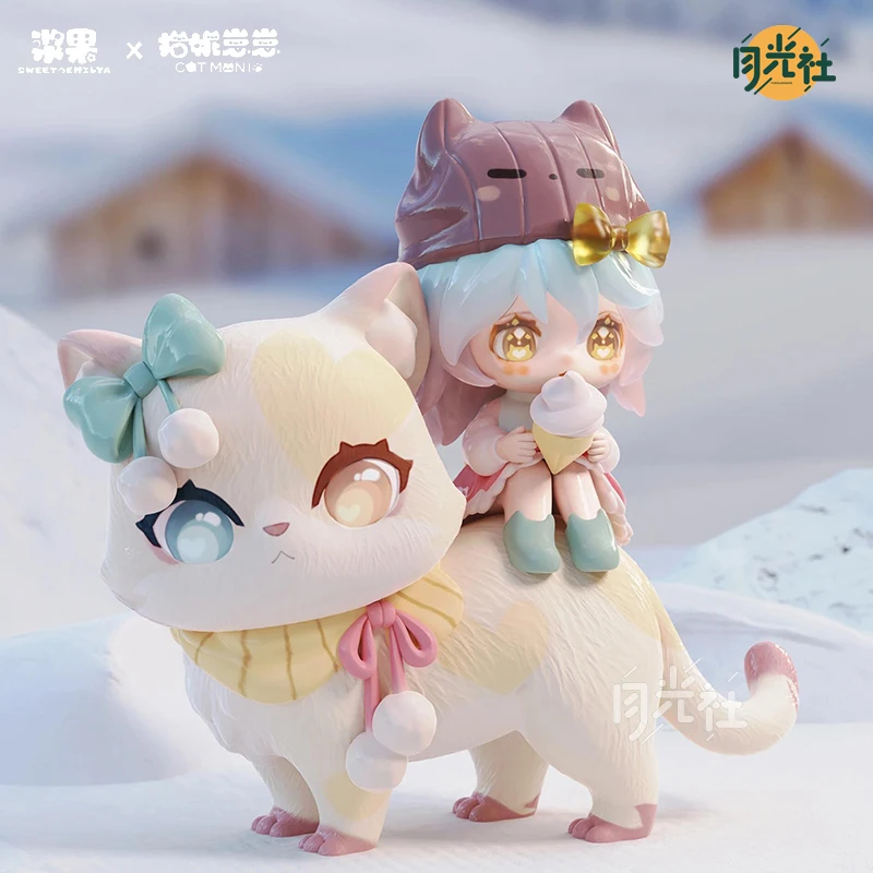Süße Katzenfigur, Geburtstagsgeschenk für Mädchen, Beerenkatze, Nianai ...
