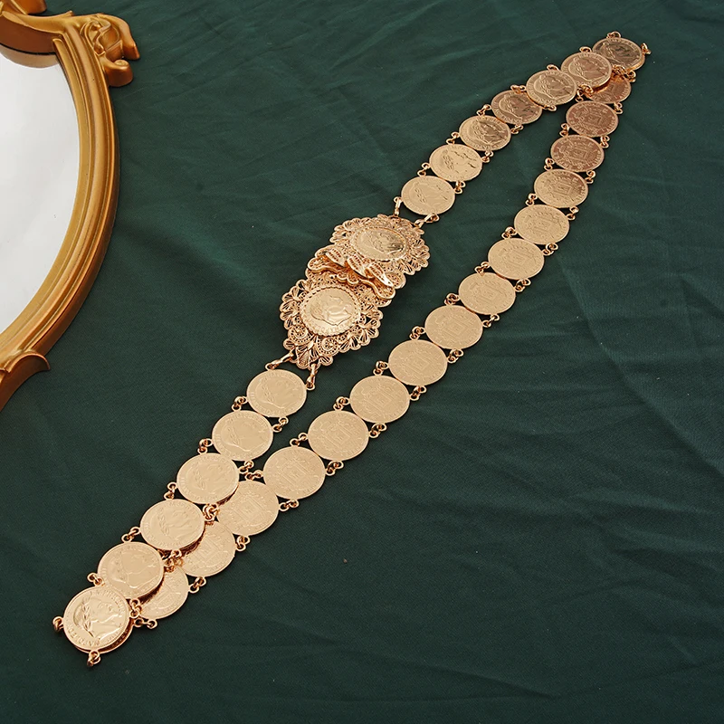 Arab-Wedding-Jewelry-Belt-Robe-Dress-Waist-Chain-Turkish-Coin-Belt ...