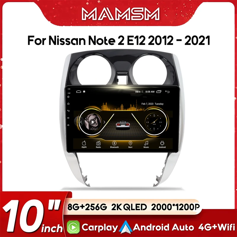 Android 13 Car Radio For Nissan Note 2 E12 2012 - 2021 GPS 4G IPS ...