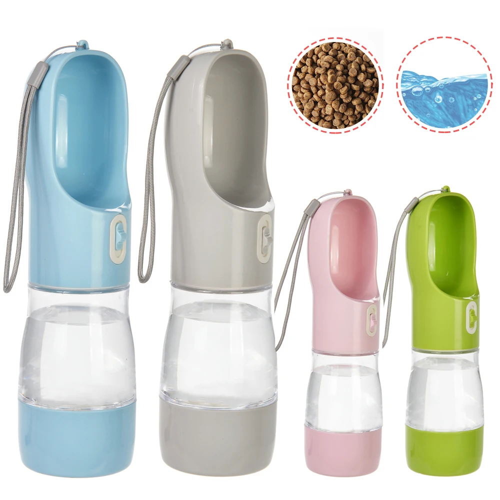 2 In 1 Dog Water Bottle For Small Large Dogs Cats Outdoor Travel ...
