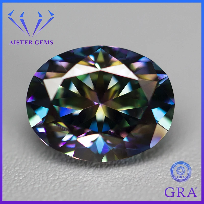 Rainbow-Color-Moissanite-Stone-Oval-Cut-1-0-5-0ct-Certified-Moissanite ...