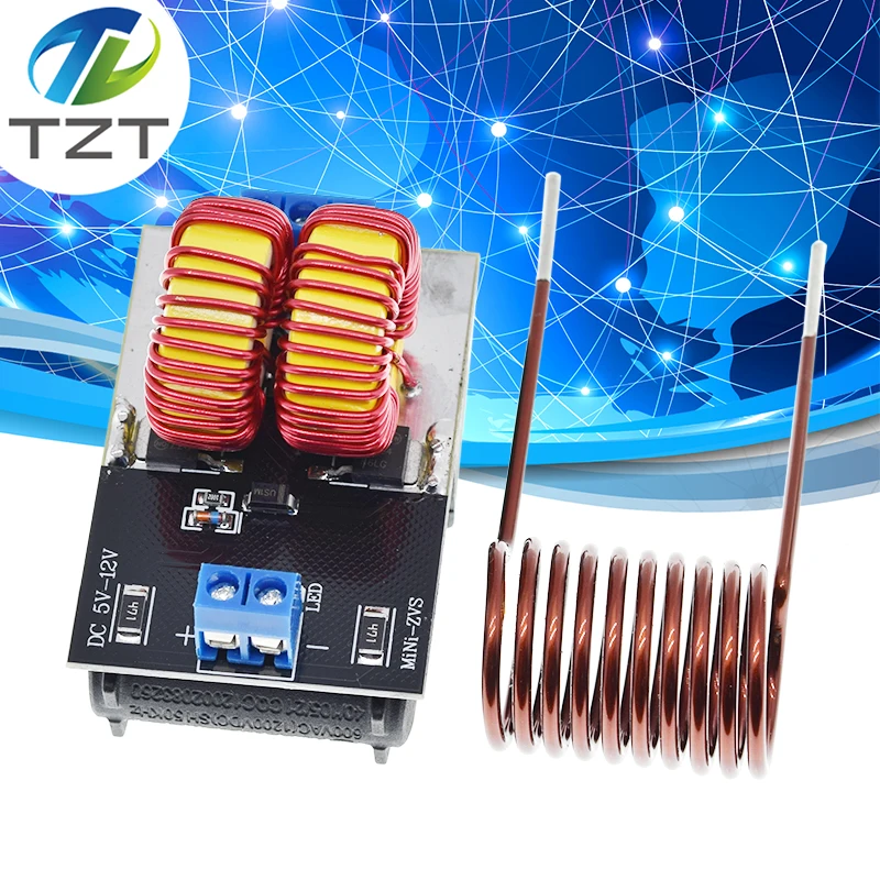 DC-5-12V-Mini-ZVS-Low-Voltage-Induction-Heating-Power-Supply-Module ...
