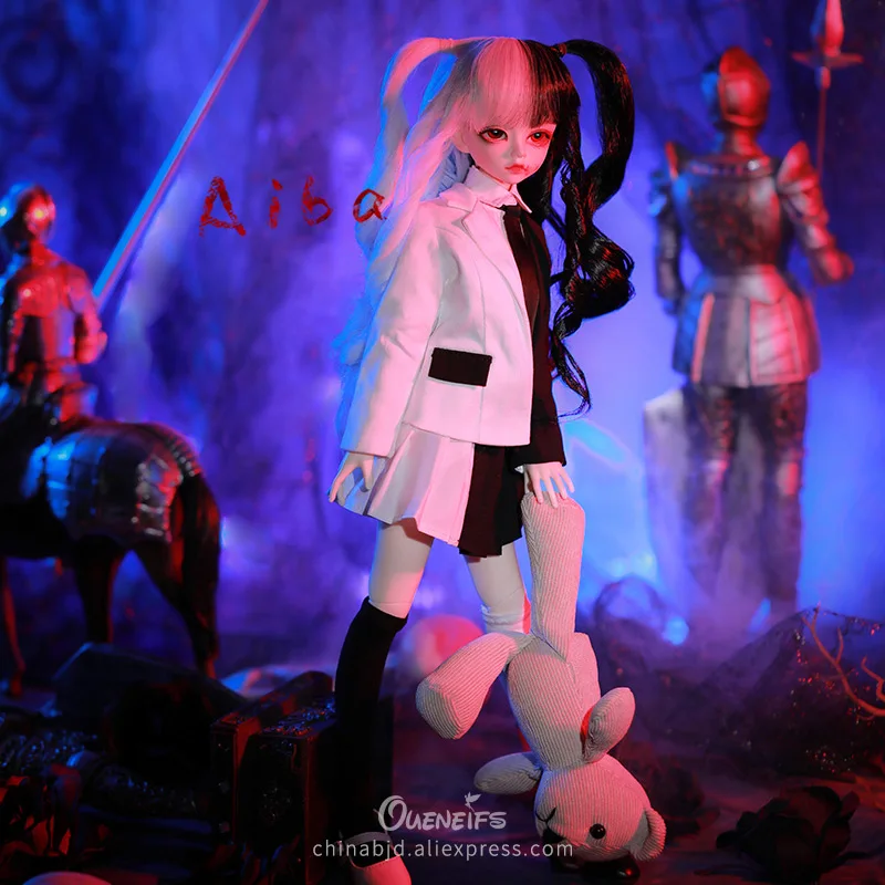 Aiba 1/4 BJD Doll Shuga Fairy Fullset Resin Material Dolls Black White ...