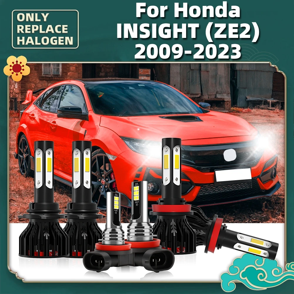 LED-Car-360-Headlights-12V-Fog-Bulbs-For-Honda-INSIGHT-ZE2-2009-2010 ...