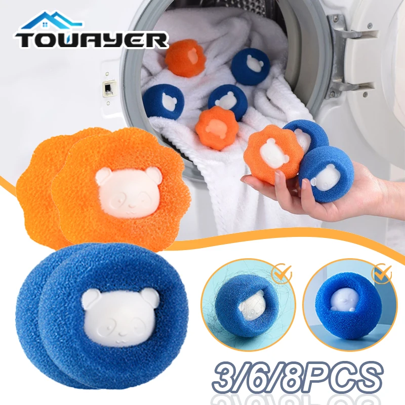 8pcs Washing Machine Laundry Balls Reusable Laundry Home Laundry ...