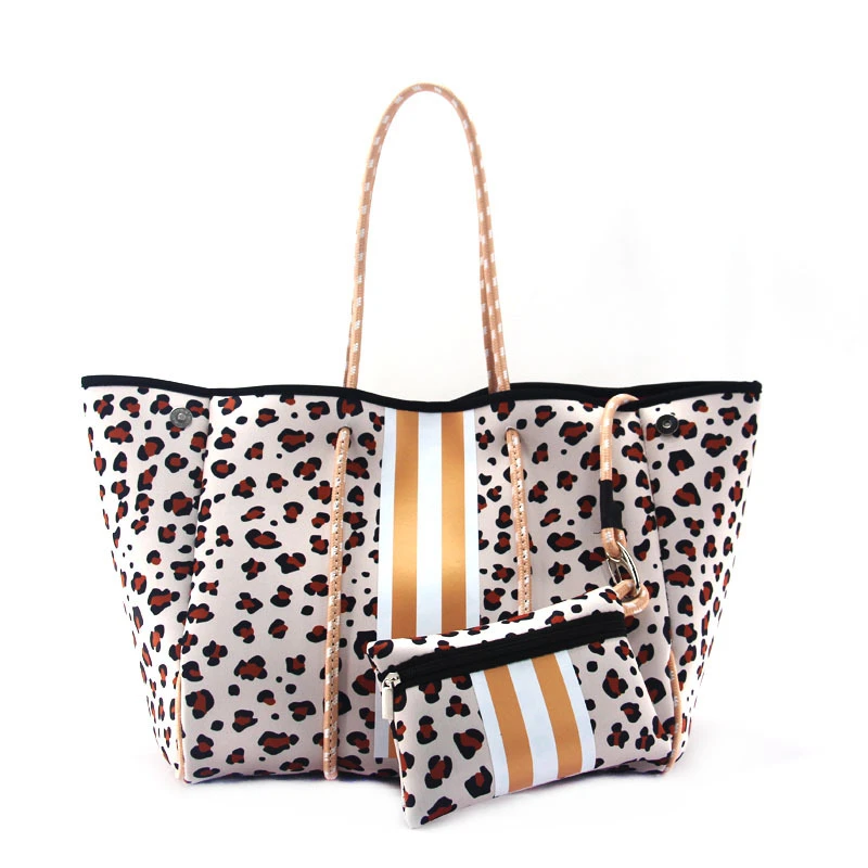 Summer Large capacity Ladies Neoprene Beach Bag Tote Handbag Bag ...