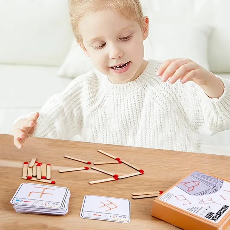 Montessori-Matches-Puzzles-Toys-DIY-Math-Board-Game-Thinking-Match ...
