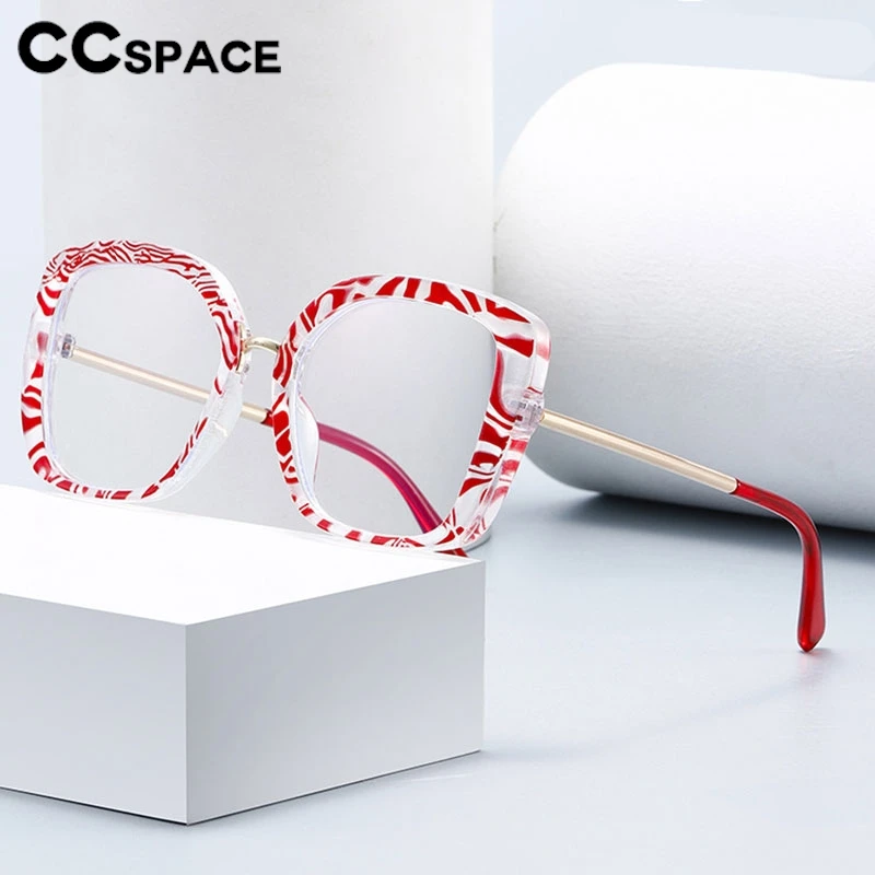 Colorful-Stripe-Anti-Blue-Light-Glasses-Frame-Women-Square-Optical ...