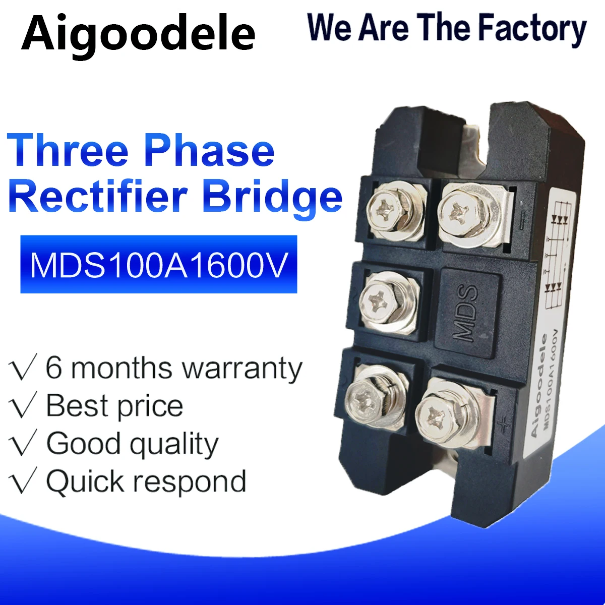 1Pc-MDS100A-1600V-Black-Three-Phase-Diode-Bridge-Rectifier-100A-Amp ...