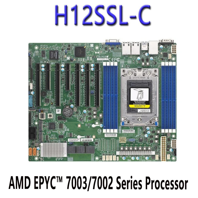 H12SSL-C-FOR-Supermicro-Motherboards-DDR4-3200MHz-AMD-EPYC-7003-7002 ...