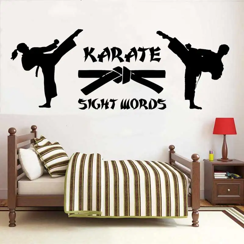 Karate-Vinyl-Wall-Decals-Inspirational-Quotes-Karate-Sports-Art ...