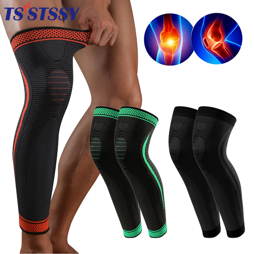 Sport-Full-Leg-Compression-Sleeves-Long-Knee-Support-for-Cycling ...