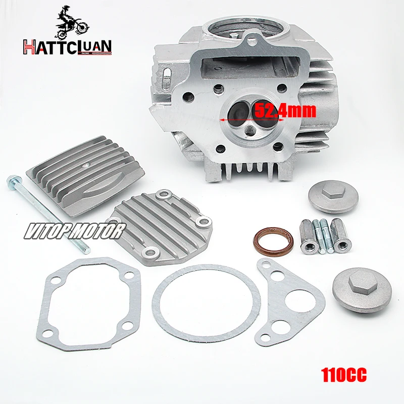 Fits for WS110 ATV110CC 1P52FMH Cylinder Head Assembly Motorcycle ...