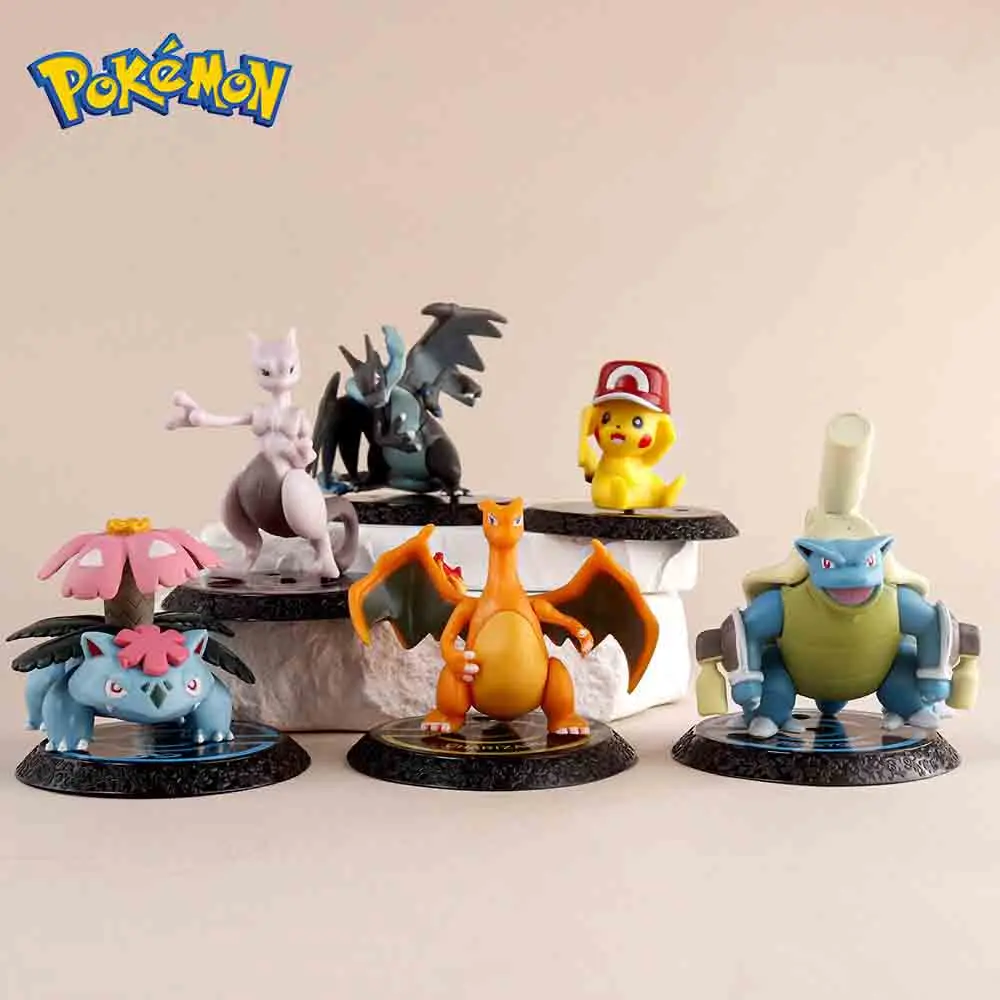 Pokemon-6-Pcs-Set-Anime-Figure-Pikachu-6-7cm-Figure-Charizard-Blastoise ...
