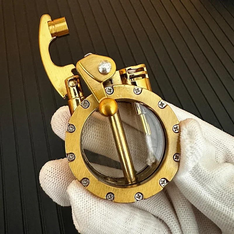 Retro-Transparente-Oil-Tank-Metal-Rocker-Querosene-Isqueiro-Windproof ...