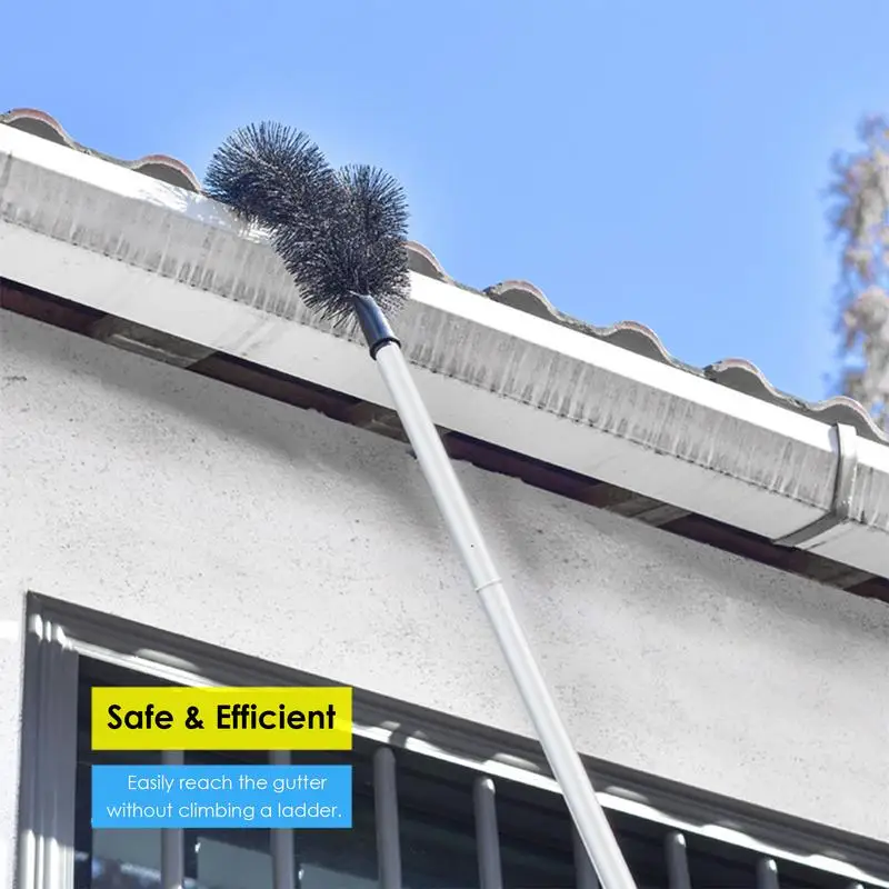 Roof-Gutter-Cleaner-Retractable-Brush-Tool-for-Gutter-Curved-Design ...