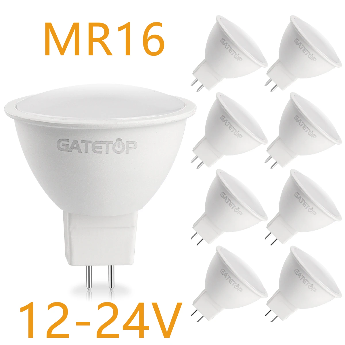 4-20PC LED GU5.3 spotlight low voltage AC/DC 12V-24V no flickering warm ...