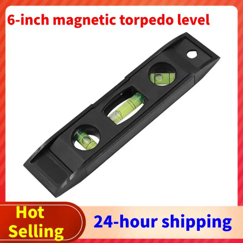 Portable-ABS-Shell-Level-Ruler-High-Precision-Strong-Magnetic-3-Bubble-Level-Meter-Household ...