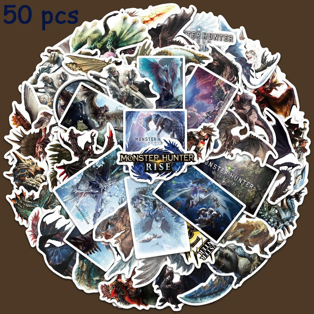 50-64pcs-Cool-Monster-Killer-Hunter-Stickers-Funny-DIY-Scrapbook-Laptop ...
