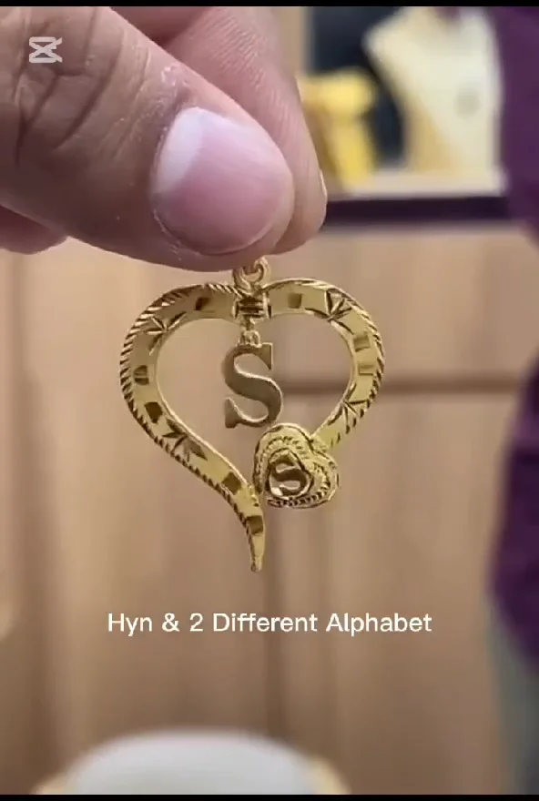 Customized Initial Locket With Beautiful Heart Shape ,Customized With 2 ...