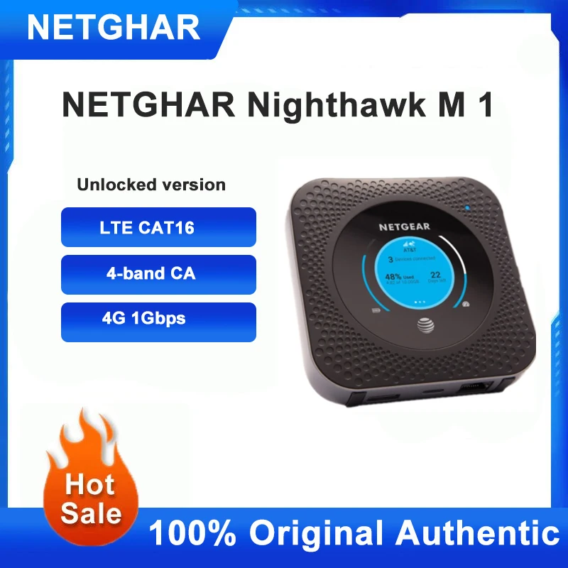 Original Unlocked Europe Version Netgear Nighthawk M1 4GX Gigabit LTE ...