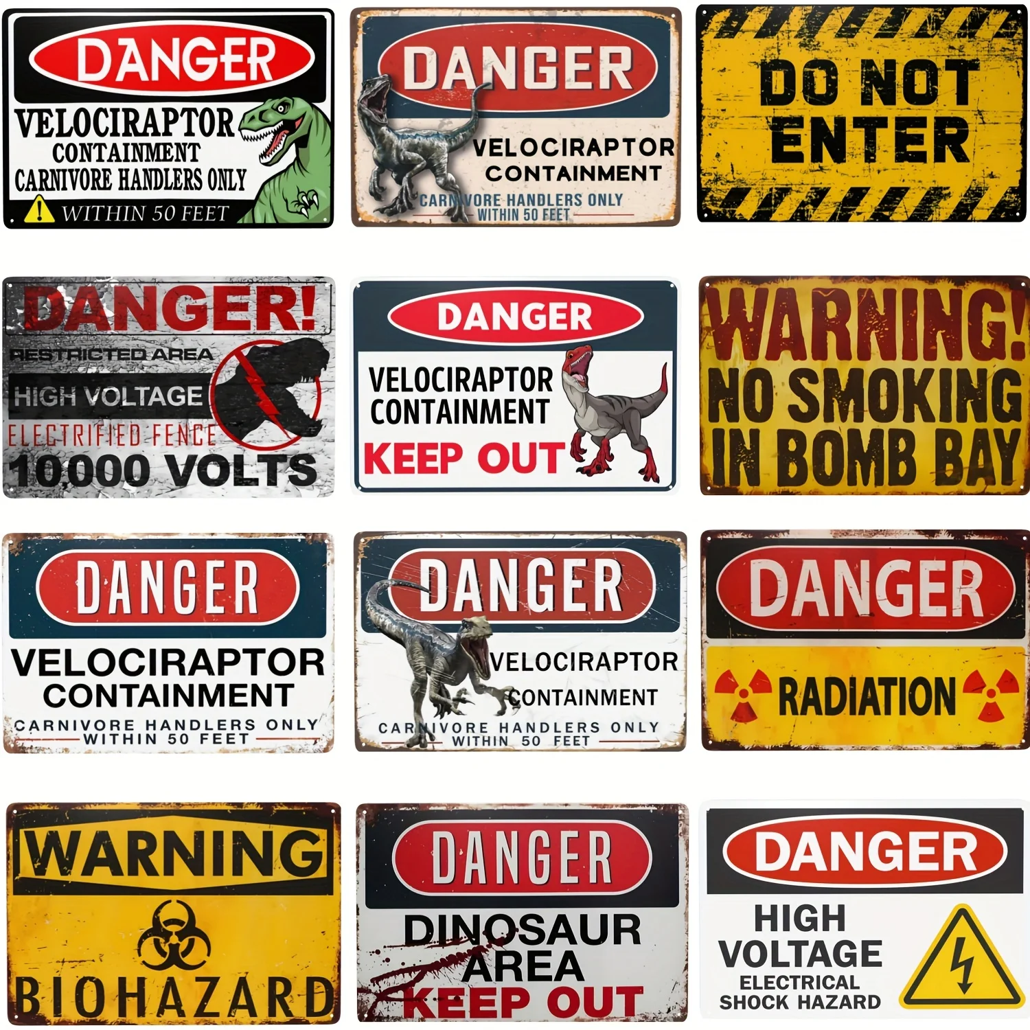 Metal-Sign-Danger-High-Voltage-Electrical-Shock-Hazard-Danger ...