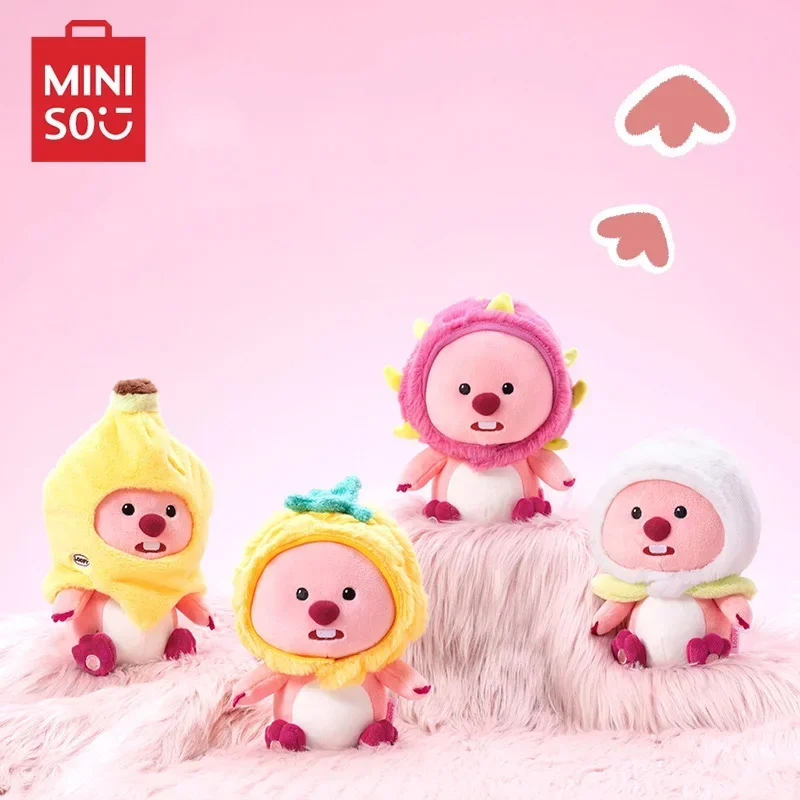 MINISO-LOOPY-Series-Plush-Toy-Fruit-Detachable-Headgear-Doll-Kawaii ...