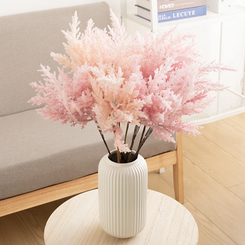 50cm Artificial Rime Flower Reed Grass Wedding Party Decoration Bouquet ...