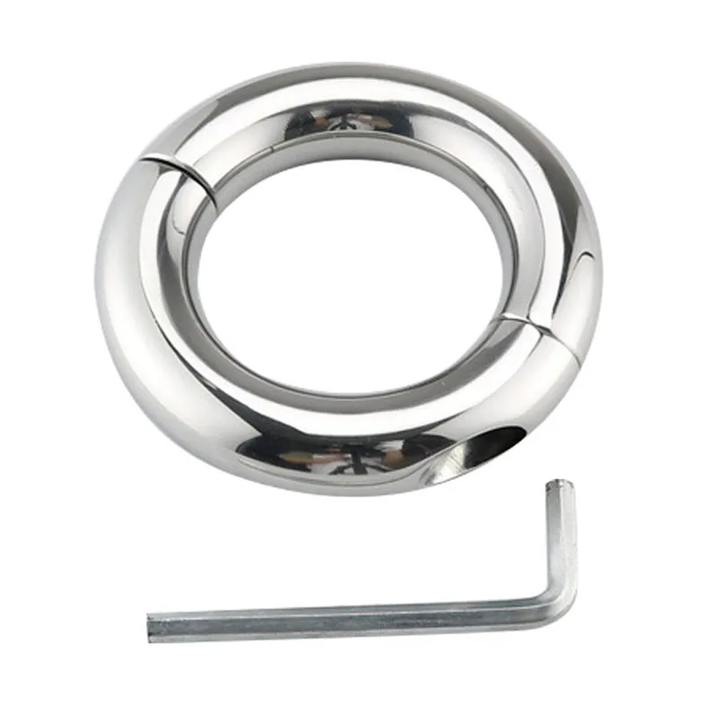 Metal Stainless Steel Cock Ring Scrotum Bondage Pendant Delay Ring ...