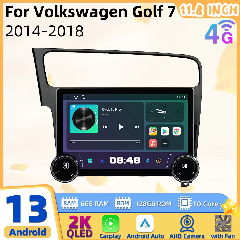 11-8-Car-Radio-for-VW-Volkswagen-Golf-7-2014-2018-2-Din-Android-Stereo ...