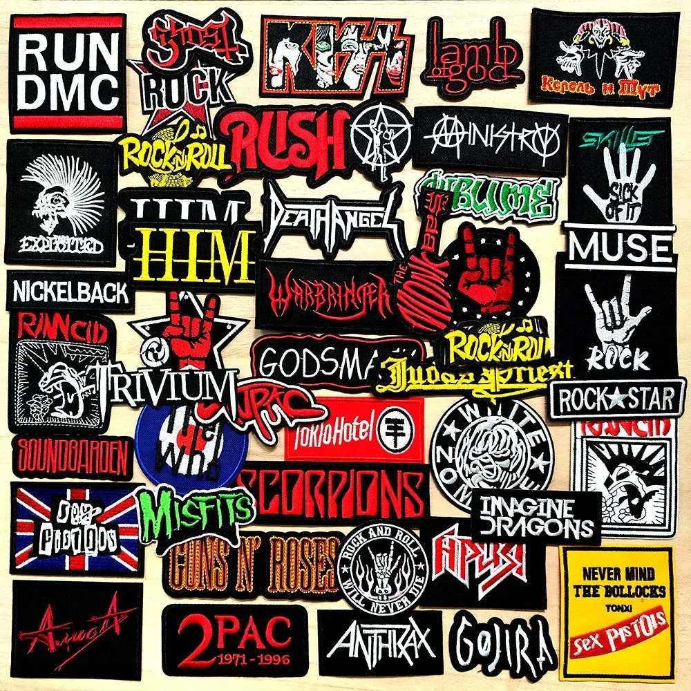 Band-ROCK-PUNK-Cloth-Mend-Decorate-Iron-On-Patch-Clothes-Apparel-Sewing ...