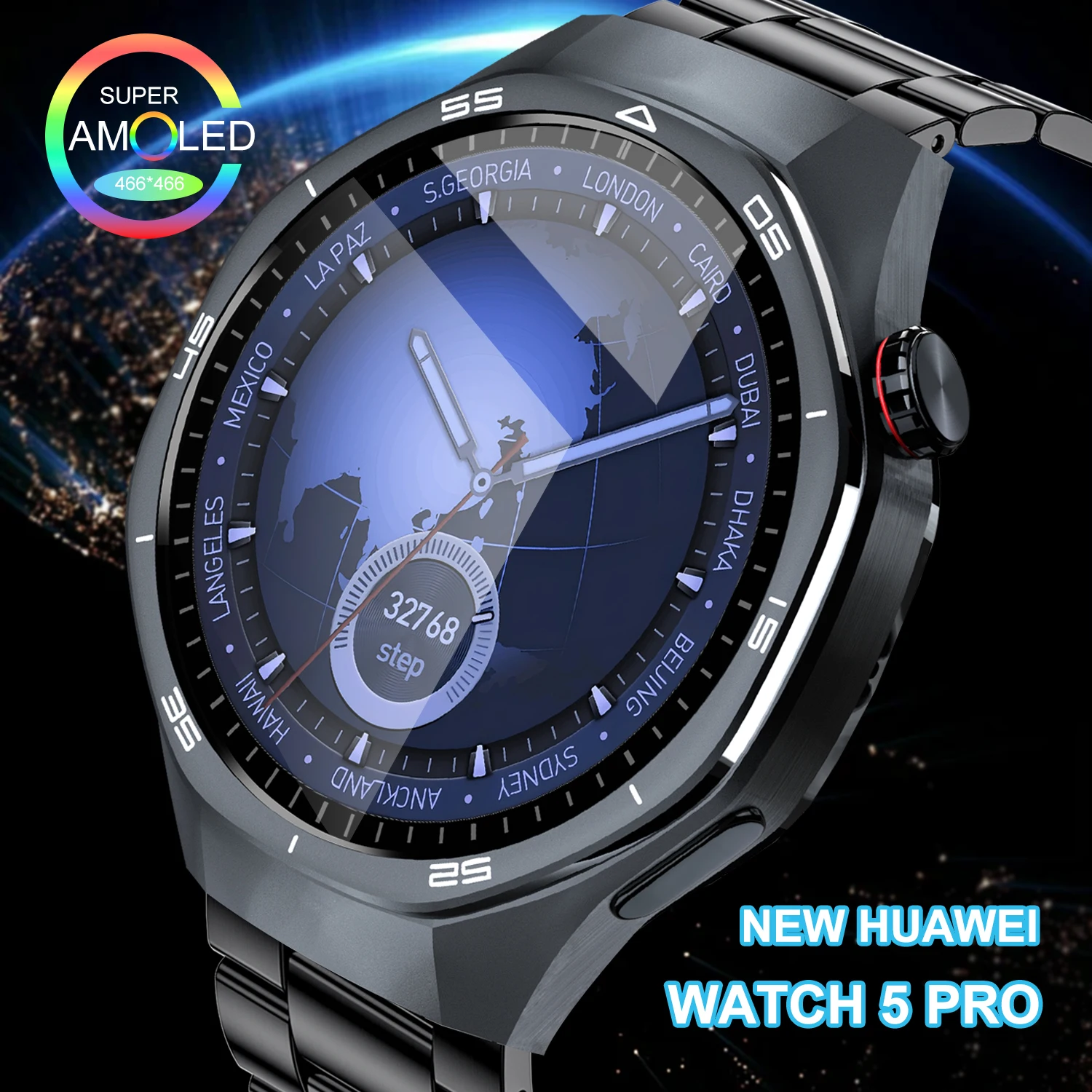 Para-HUAWEI-GT5-Pro-reloj-inteligente-de-lujo-466-466-pantalla-HD-GPS ...