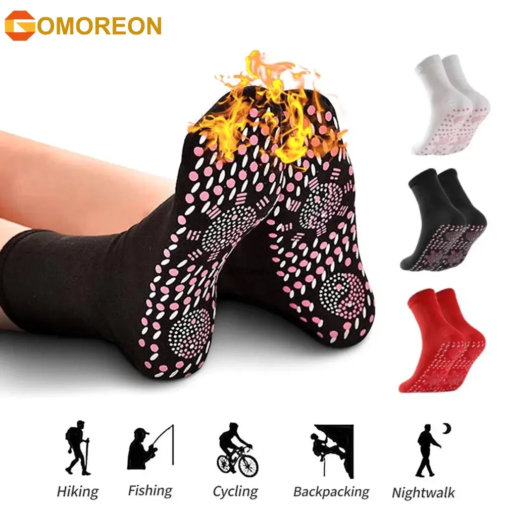 1Pair-Tourmaline-Magnetic-Socks-Self-Heating-Health-Care-Socks-Winter ...