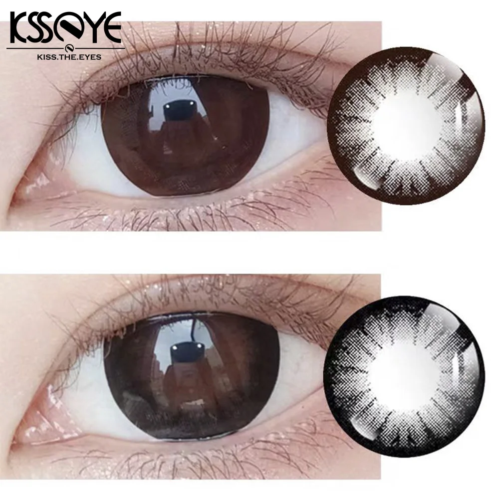 KSSEYE-2Pcs-Nature-Contact-Lenses-for-Eyes-New-Arrivals-Myopia ...