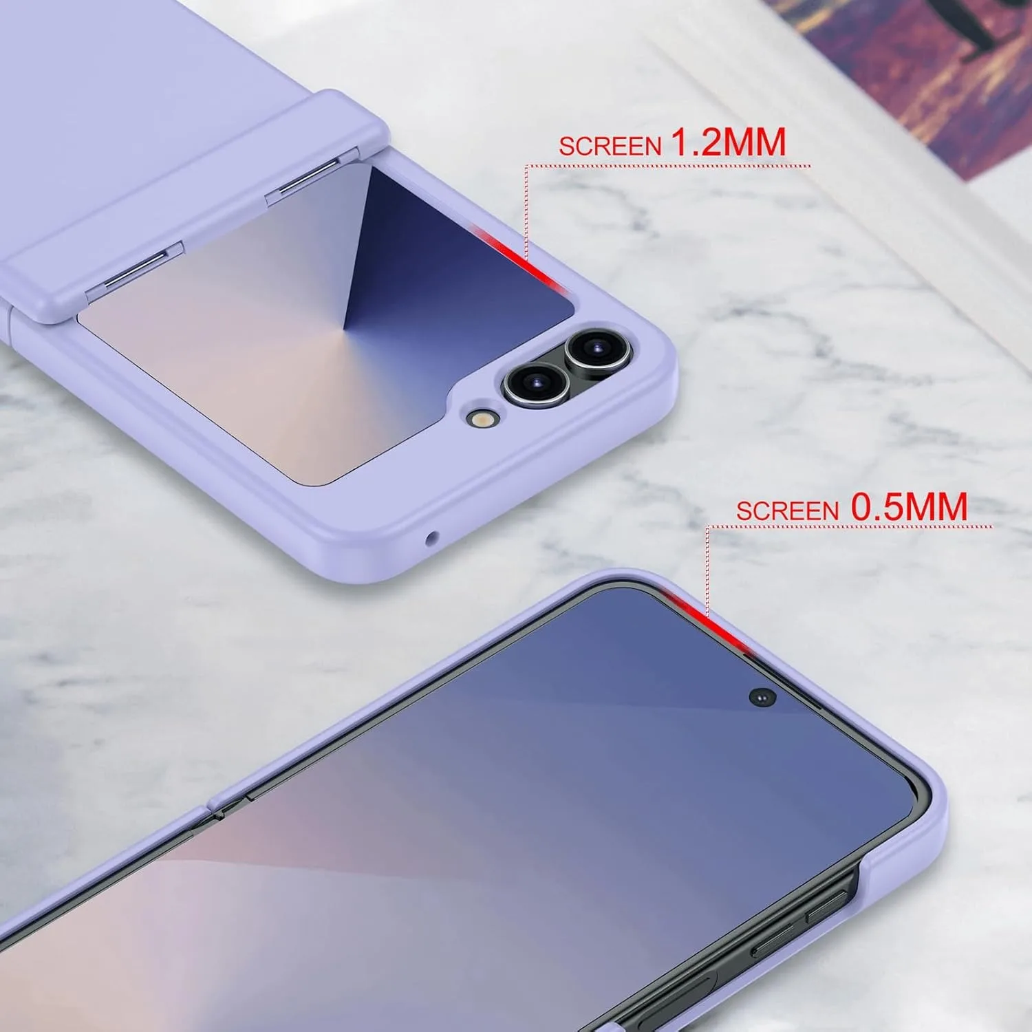 3-in-1 Hinge Protection Shockproof Armor Case for Samsung Z Flip 5 ...