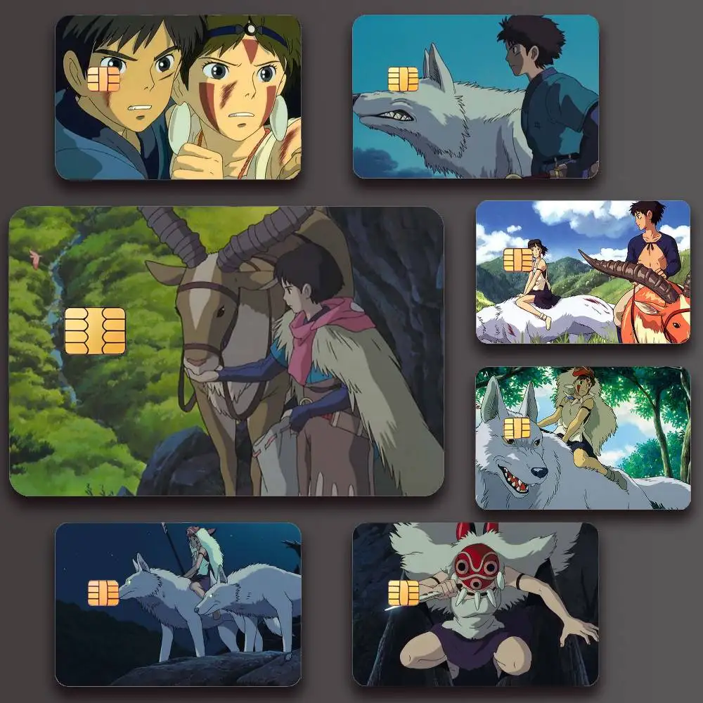 Anime P-Princess M-Mononoke Poster Credit Skin Cover Card Stickers 4PCS ...