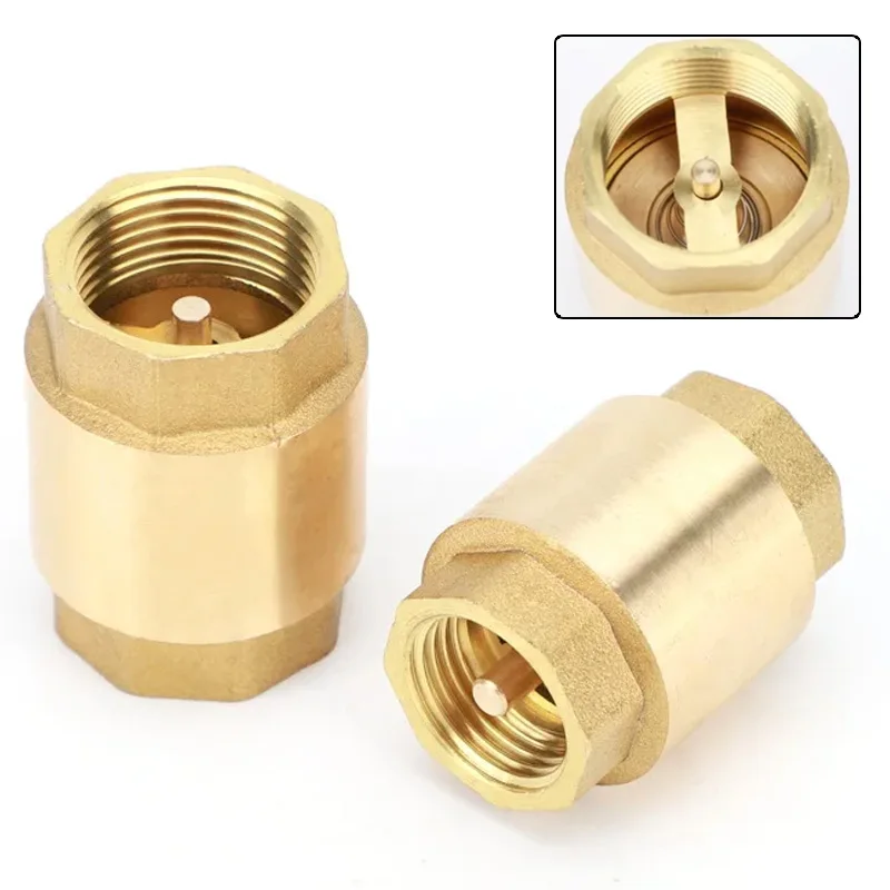 NPT-Brass-Check-Valve-Female-Thread-in-Line-Spring-for-Water-Control-1 ...