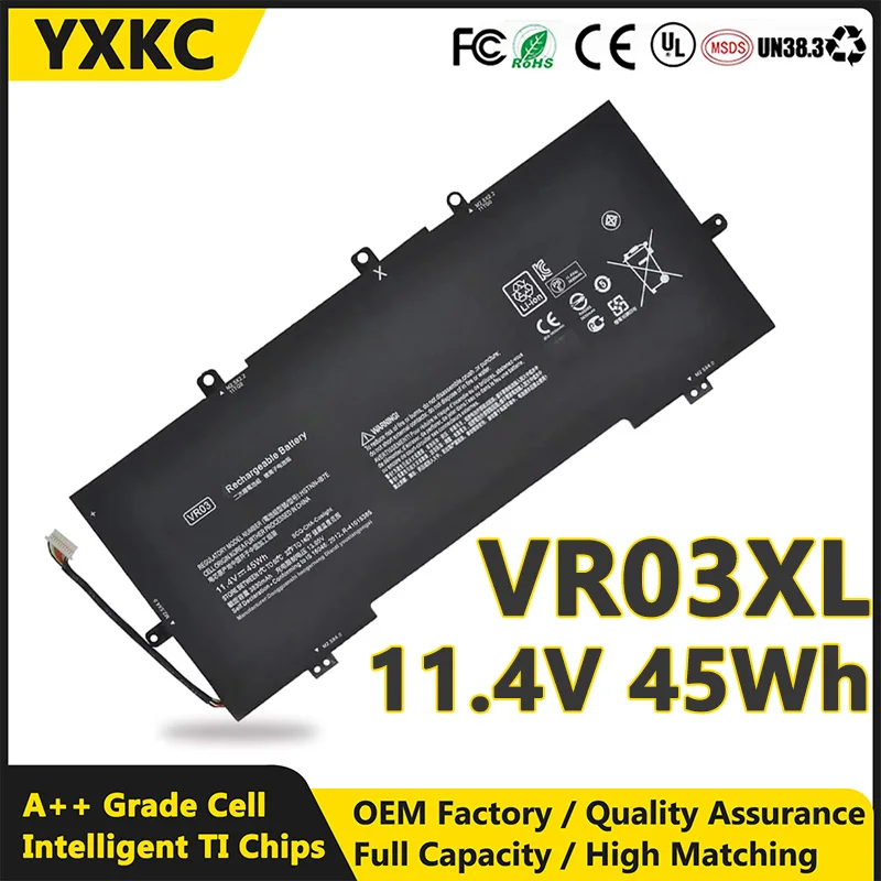 VR03XL VR03 11.4V 45Wh Laptop Battery Replacement for HP Envy 13-d000 ...