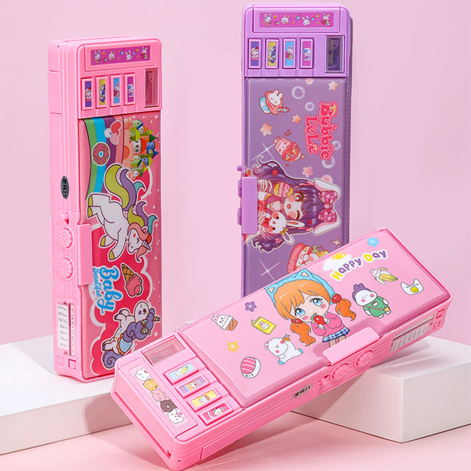 Kawaii-Pencil-Cases-Multifunction-Cute-Pen-Box-Back-to-School-Office ...