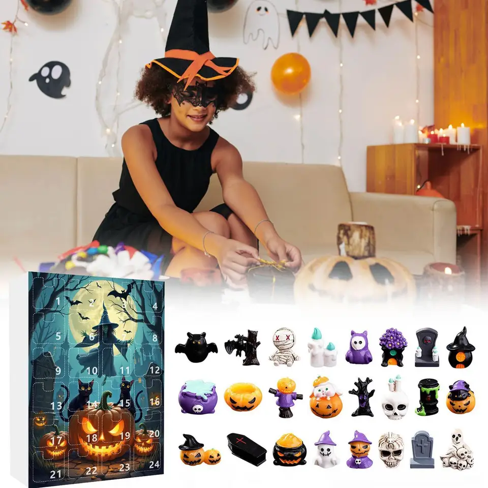 31 Nights Of Fright Halloween Countdown Box – Advent Calendar With ...