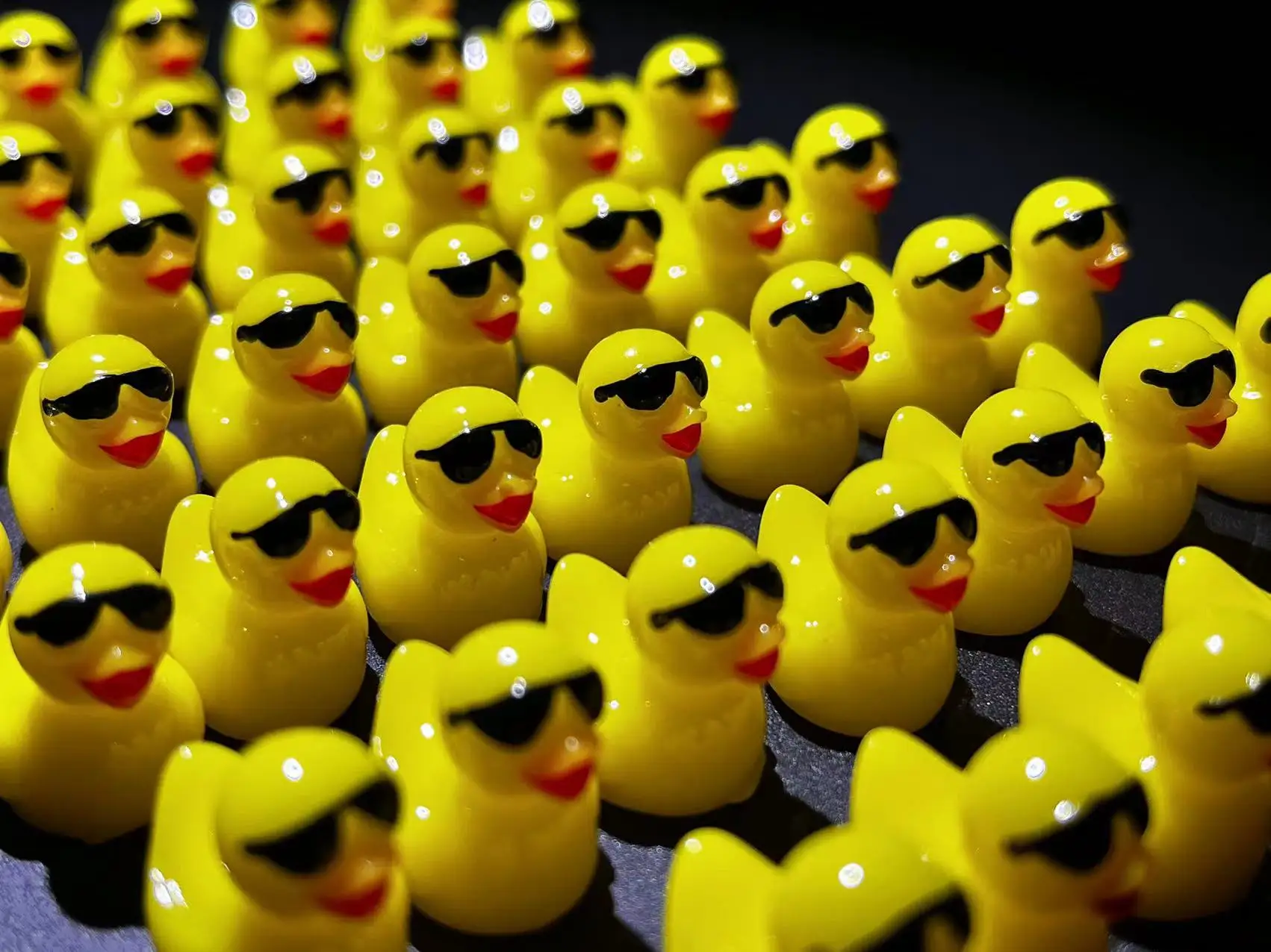 Miniaturas-de-patos-amarillos-con-gafas-50-100-piezas-Mini-pato-de ...