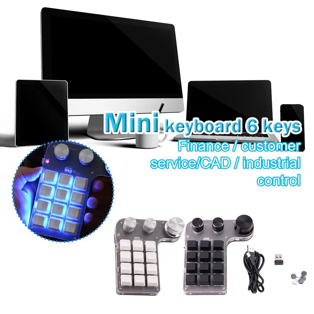 Programmable-Diy-Mechanical-Keyboard-Wireless-usb-Wired-Rgb-Custom-Mini ...
