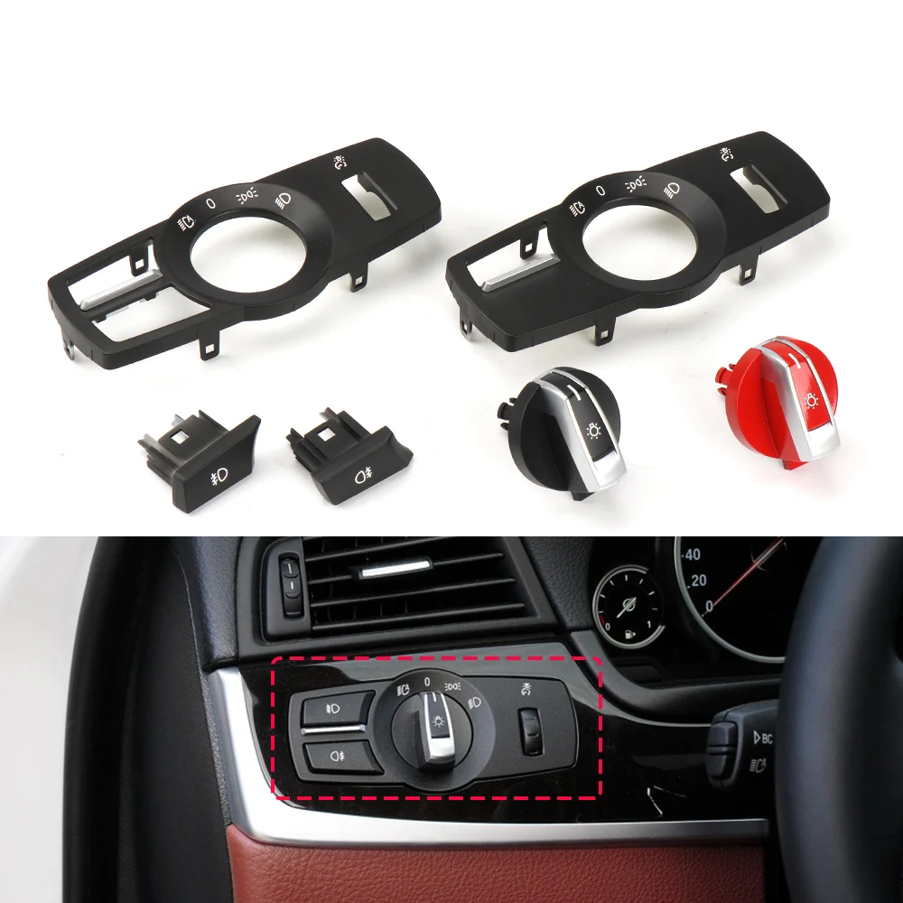 Headlight Switch Button Light Control Panel Fog Light Switch For BMW 5 ...