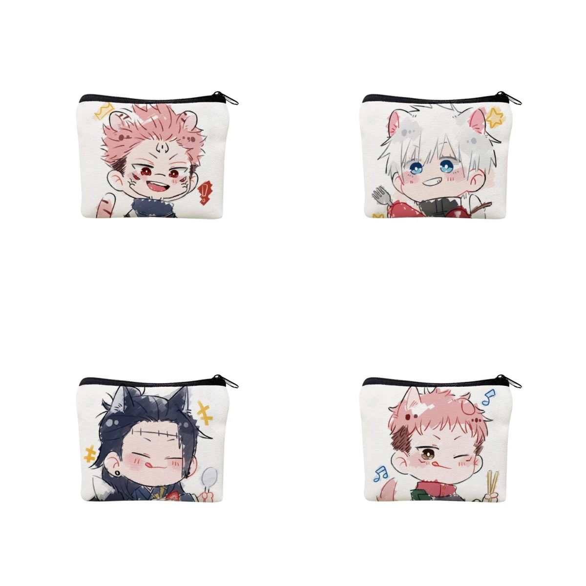 Jujutsu-Kaisen-Coin-Wallet-Cartoon-Wallet-Satoru-Gojo-Itadori-Yuji-Geto ...