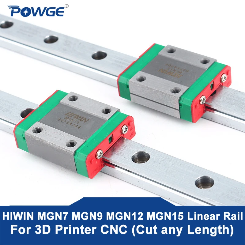 Powge Hiwin Linear Rail Slider Block Mgn7h Ngn9h Mgn12h Mgn15h Mgn7c ...
