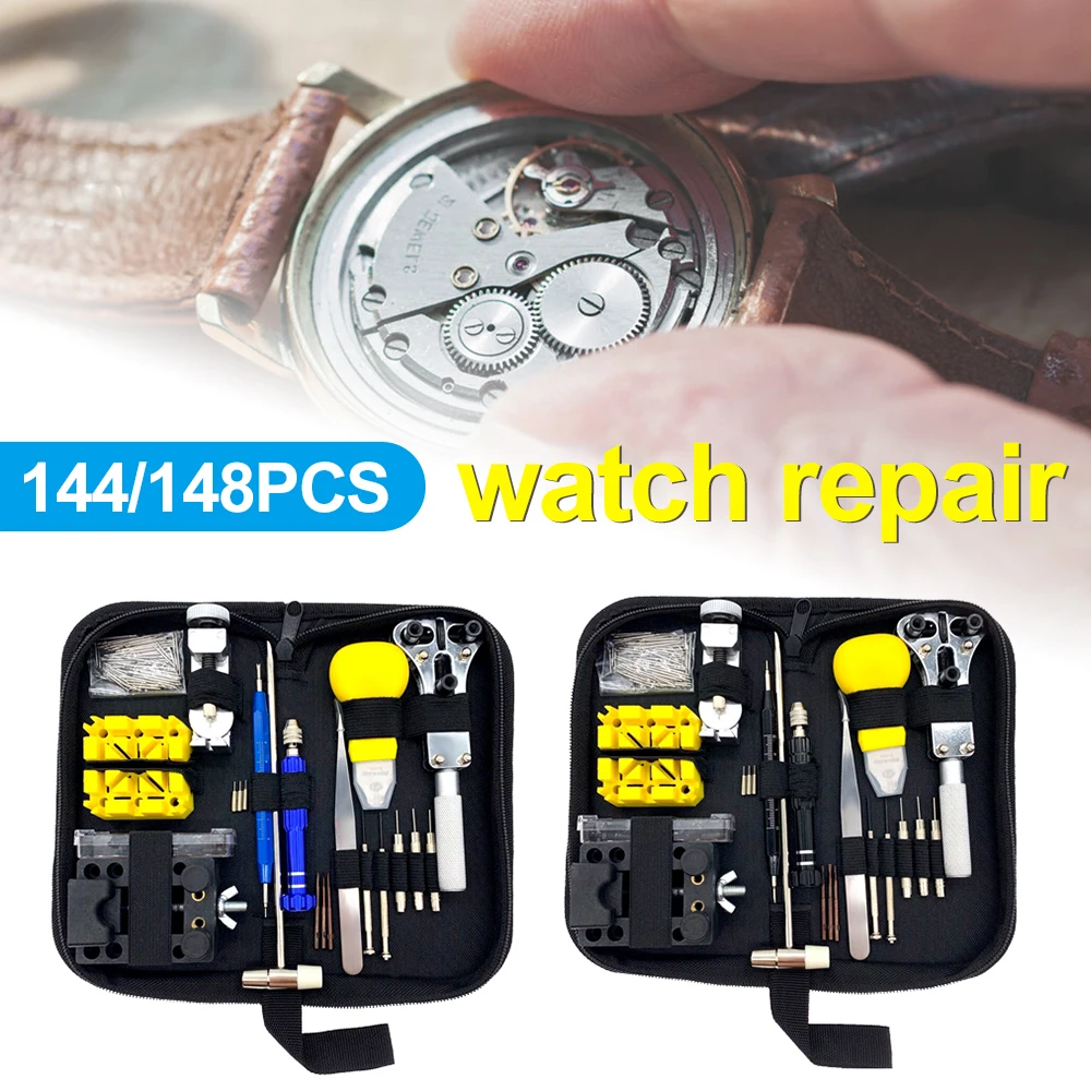 144pcs-Watch-Tools-Watchmaker-Tools-Watch-Repair-Tool-Kit-Watch-Caser ...