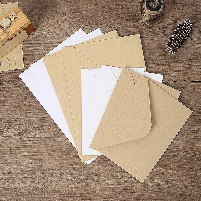 50pcs-Envelope-Kraft-Paper-150g-Small-Business-Supplies-Postcard ...