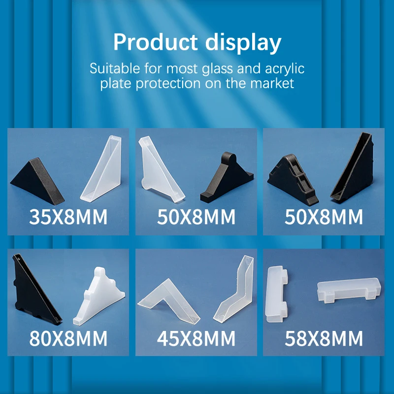 10PCS-Tempered-Glass-Corner-Protector-Anti-Collision-Lens-Acrylic ...