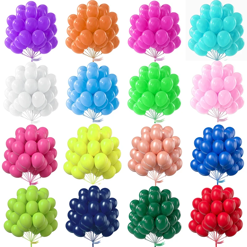 10-20-30-50pcs-Pastel-Green-Blue-Pink-Latex-colorful-Balloon-Wedding ...