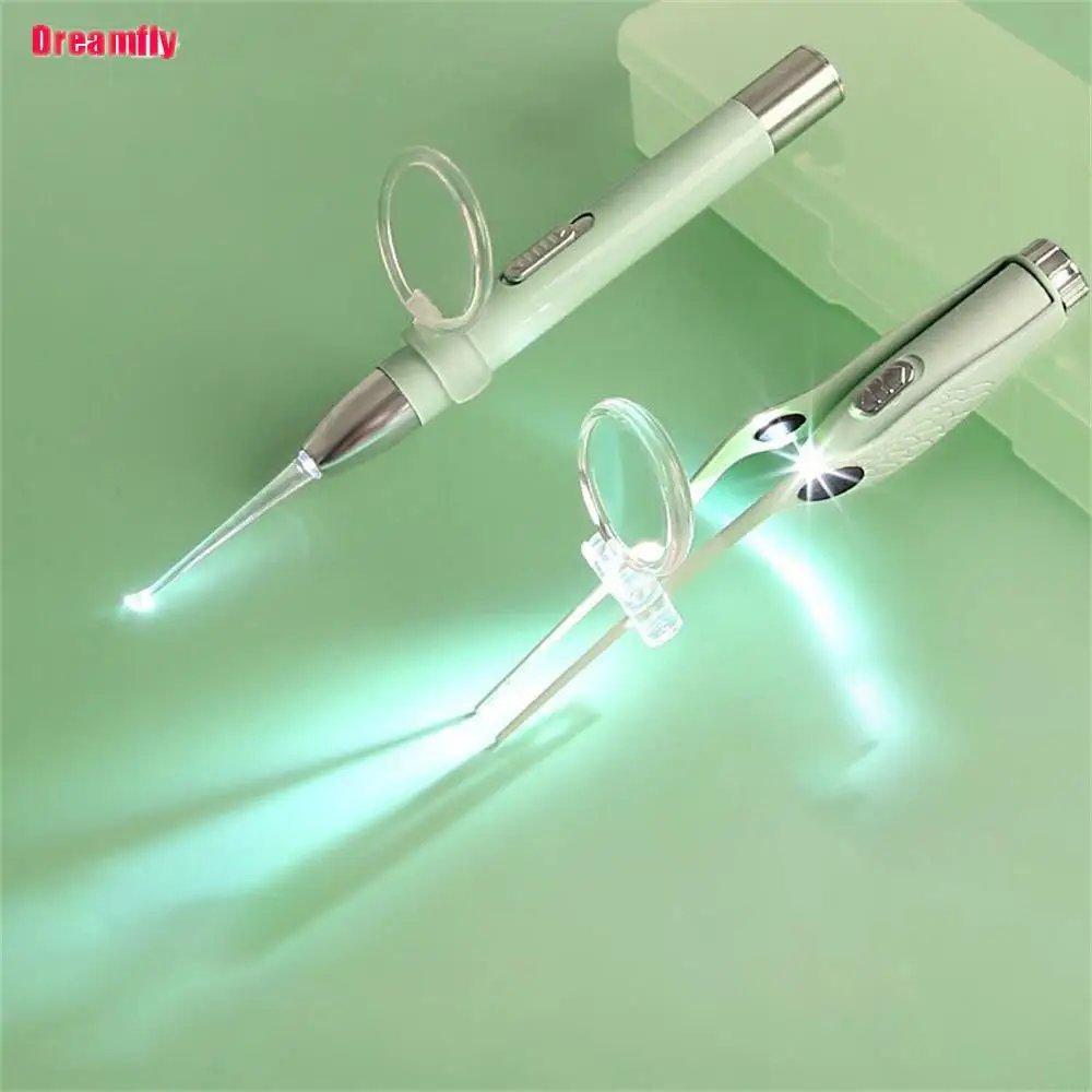 1PC Luminous Ear Spoon Ear Wax Removal Cleaning Tweezers LED Light ...